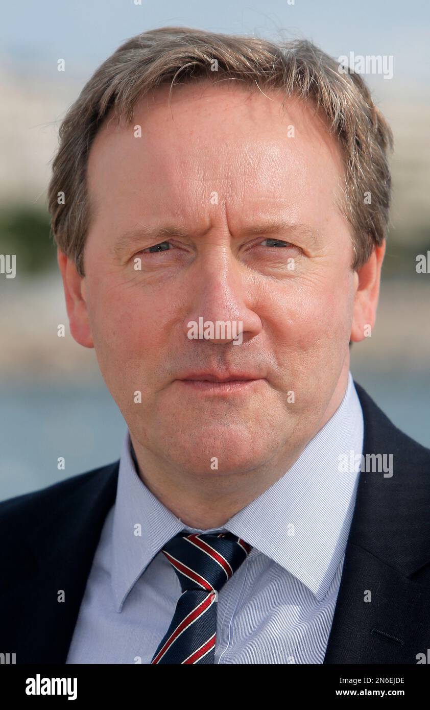 British actor Neil Dudgeon poses during a photocall at the 29th MIPCOM ...
