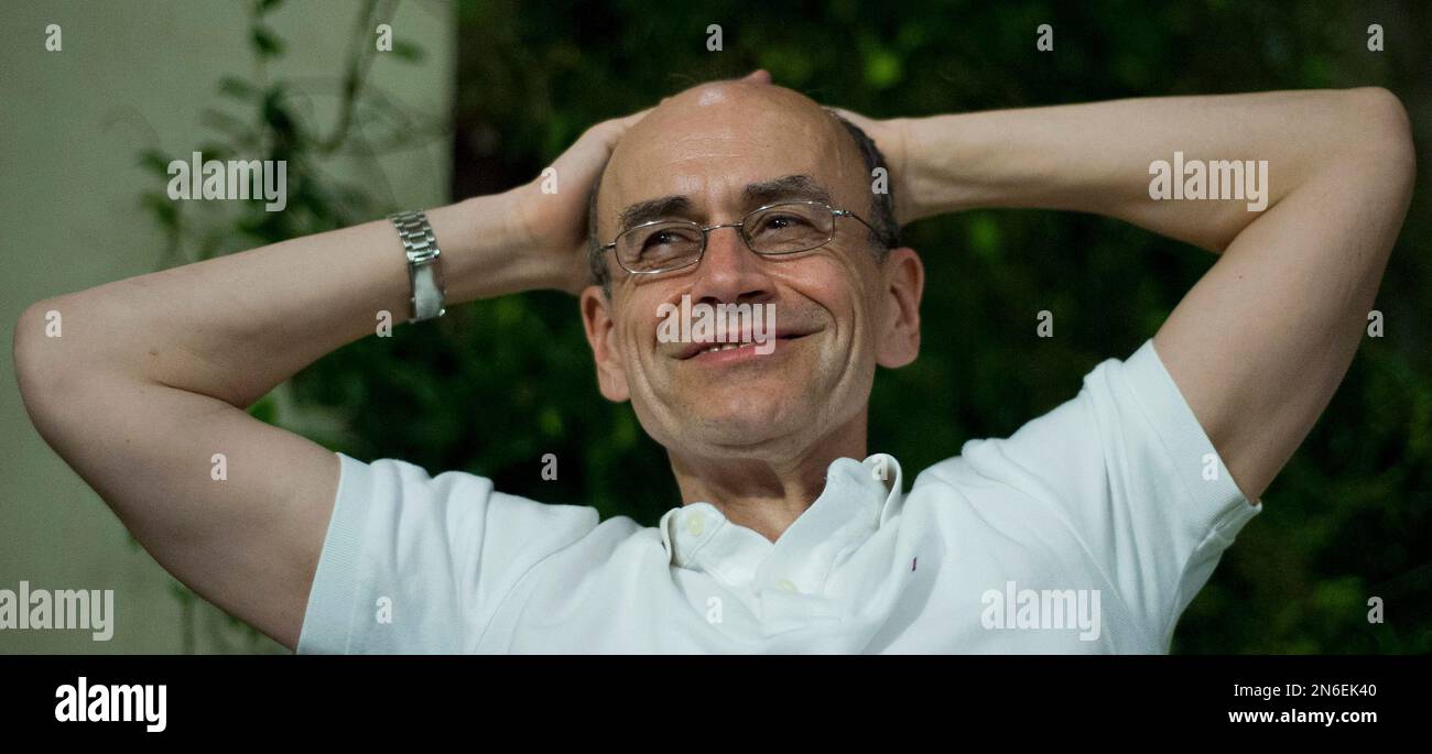 Stanford University professor Thomas Sudhof smiles during an interview ...