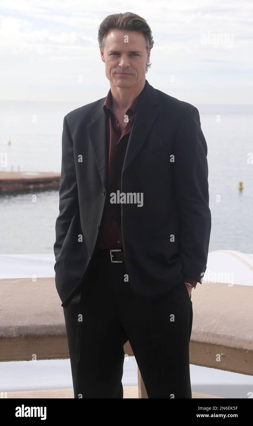 Canadian actor Dylan Neal poses during a photocall at the 29th MIPCOM ...