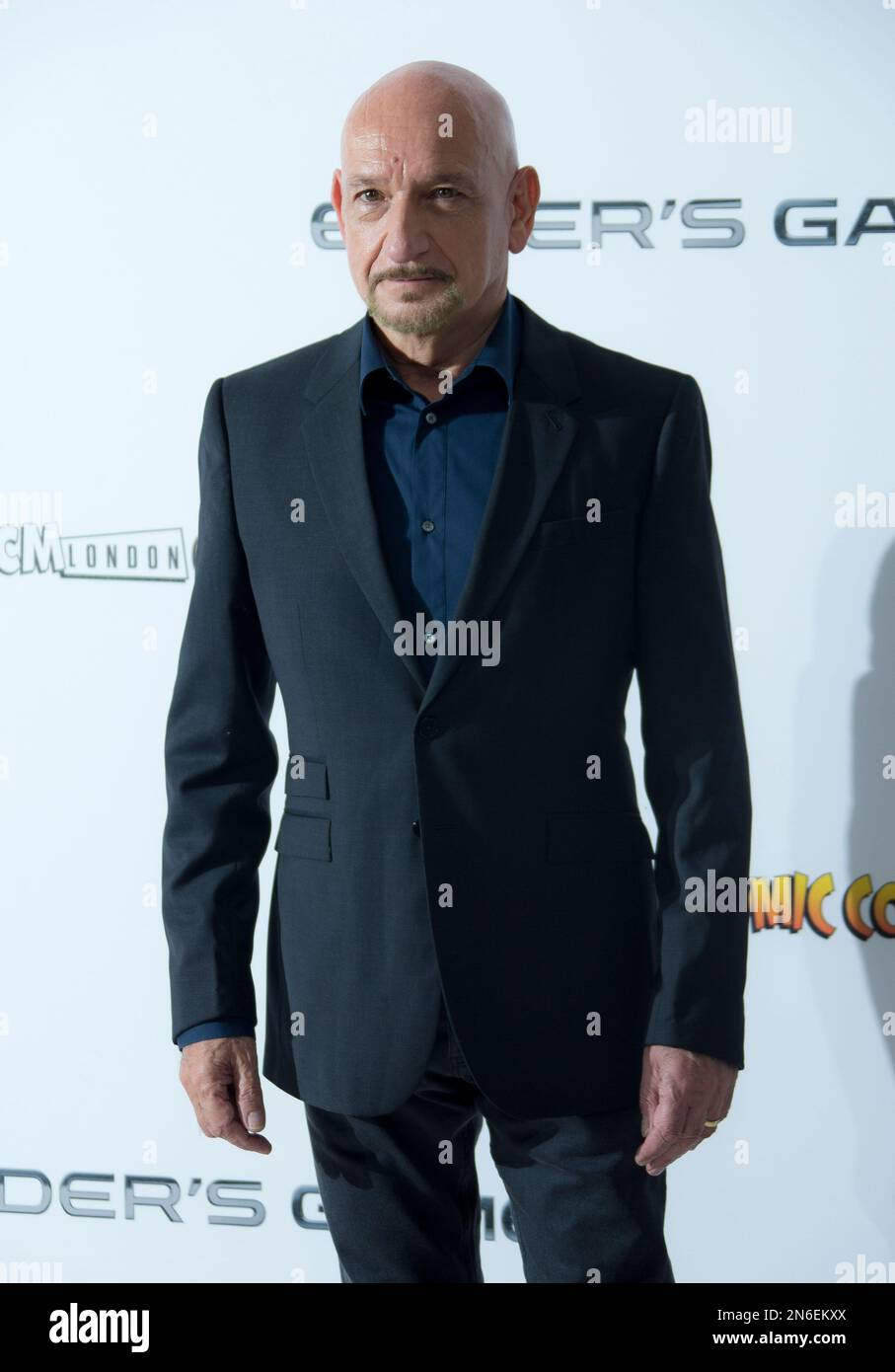 British actor Sir Ben Kingsley poses for photographs during a photo ...