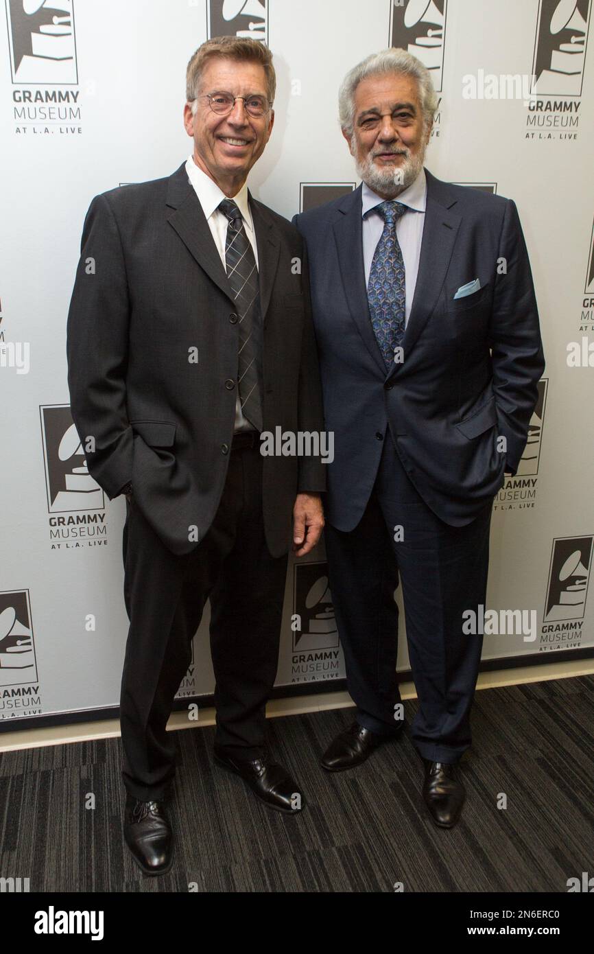 Bob Santelli, Gammy Museum Executive Director (on left) and singer ...