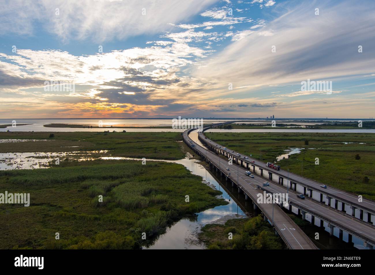 Mobile Bay and Daphne, Alabama in the Fall of 2023 Stock Photo - Alamy