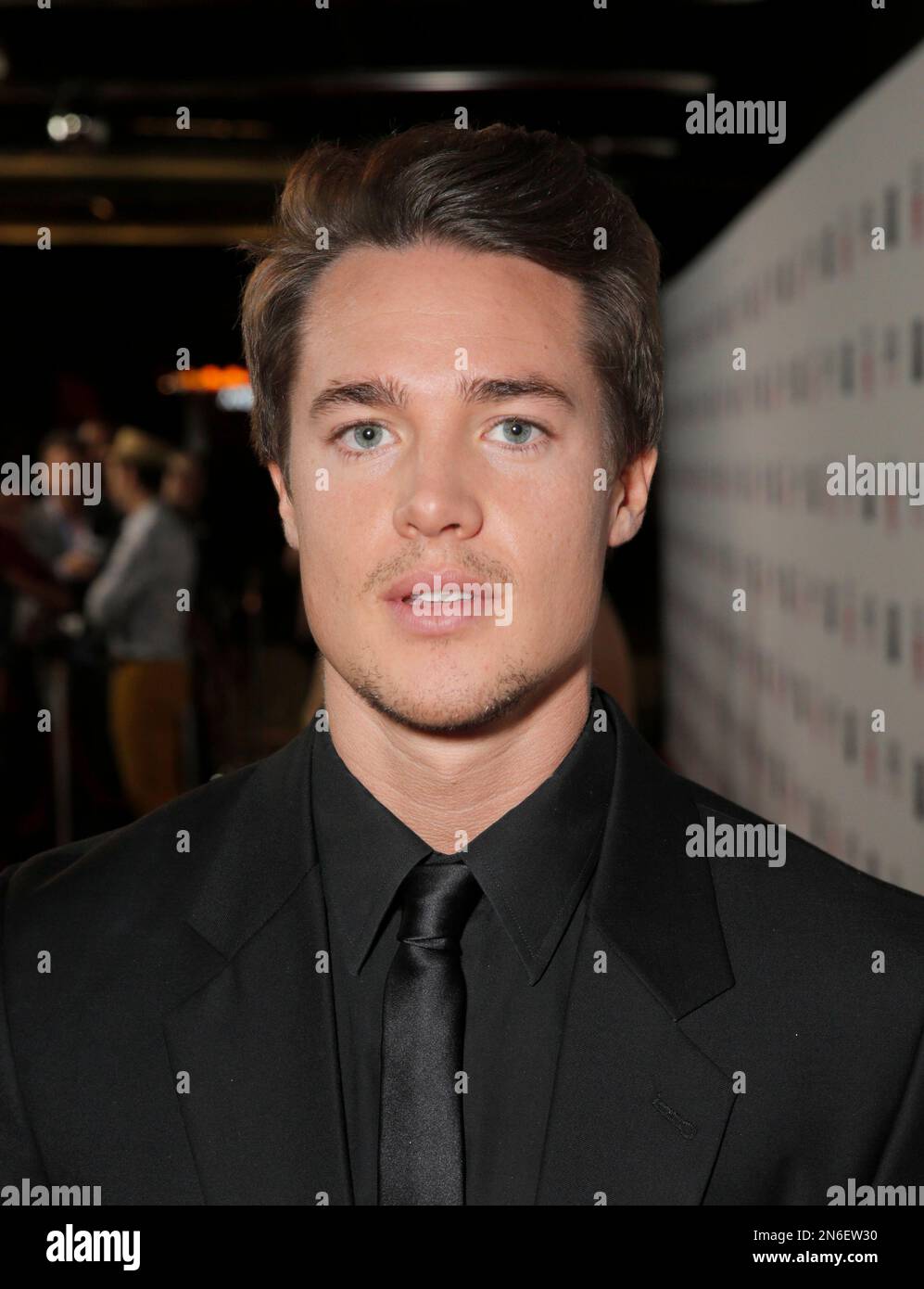 Alexander Dreymon on the red carpet of the premiere screening of ...