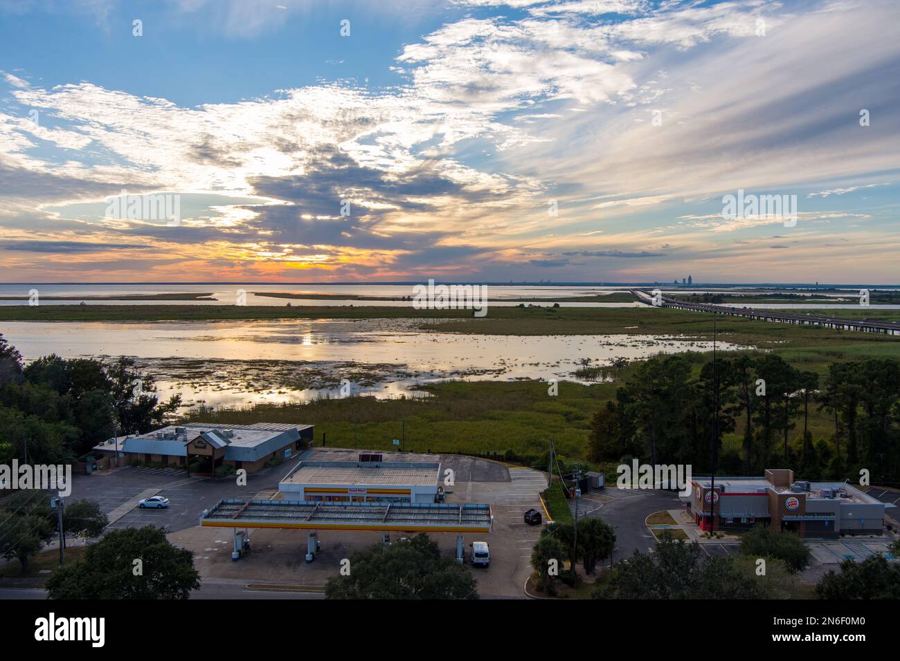 Mobile Bay and Daphne, Alabama in the Fall of 2023 Stock Photo - Alamy