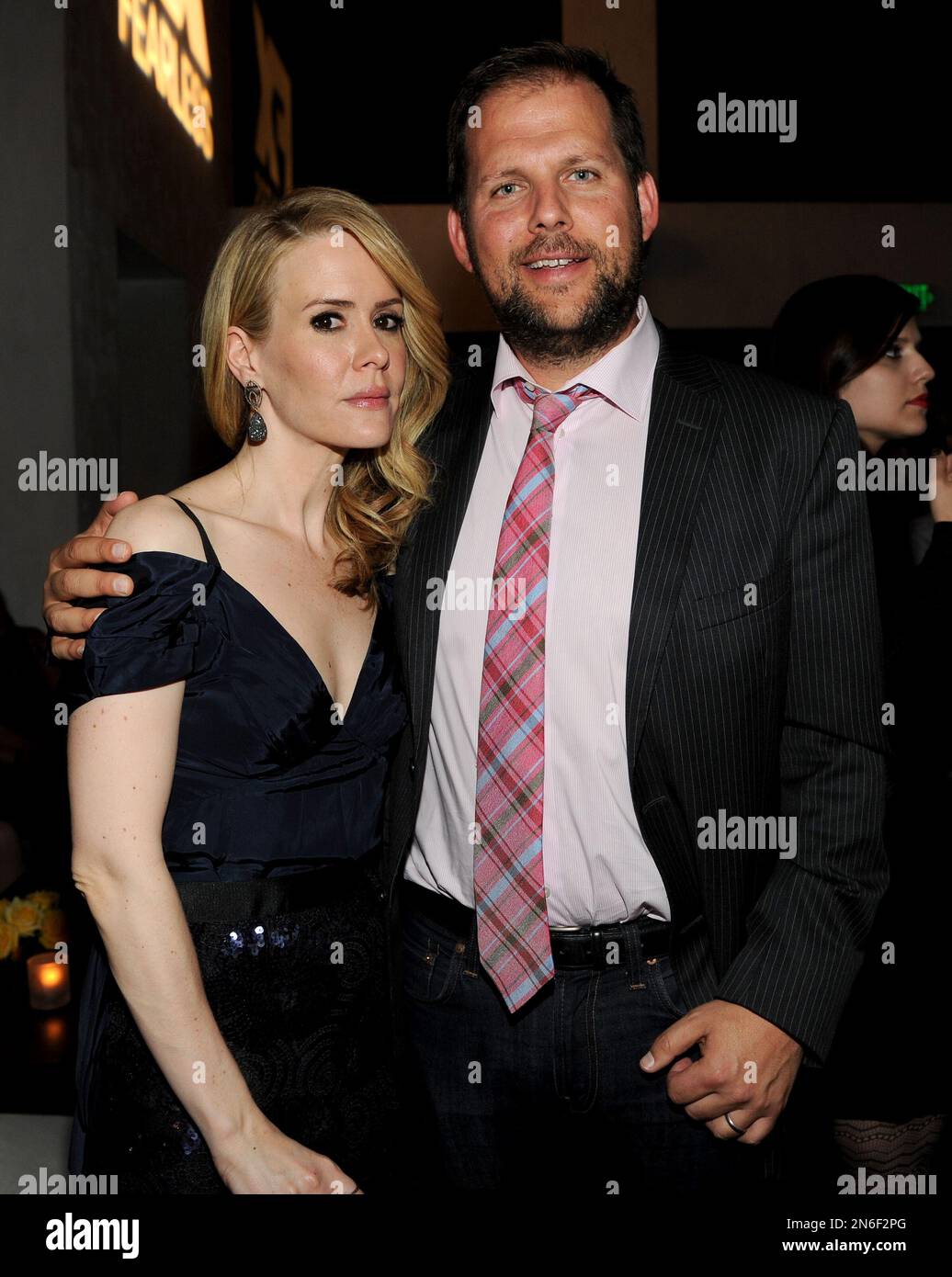From left, actor Sarah Paulson and President Original Programming, FX ...