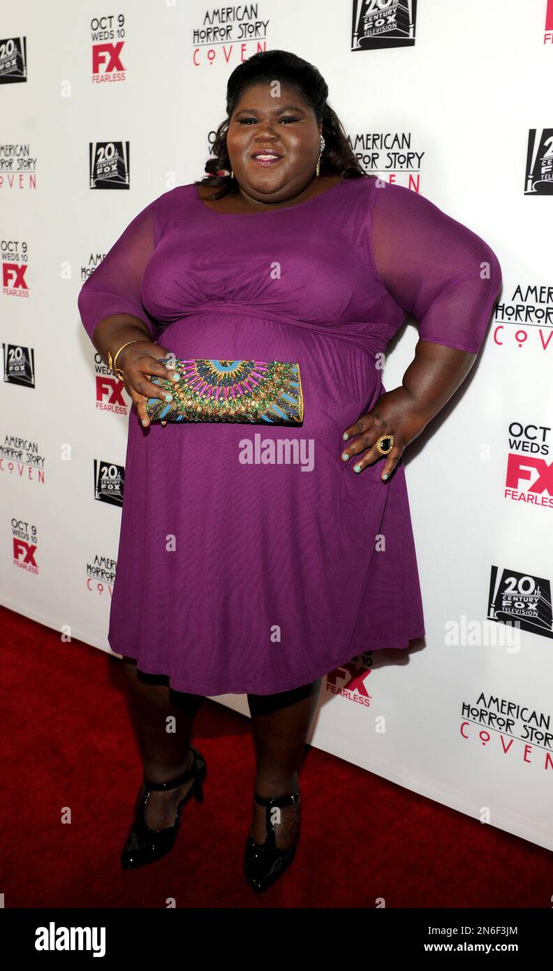 Actor Gabourey Sidibe arrives at American Horror Story: Coven Premiere ...