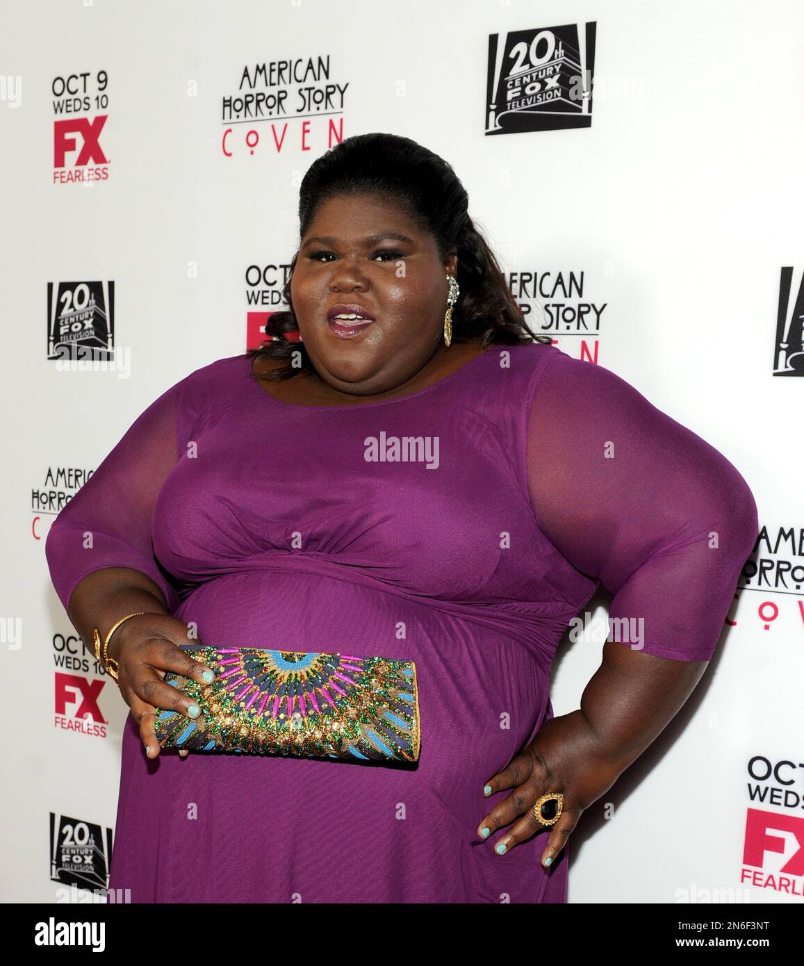 Actor Gabourey Sidibe arrives at American Horror Story: Coven Premiere ...