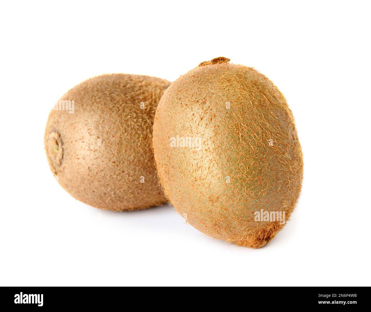 Whole fresh ripe kiwis on white background Stock Photo - Alamy