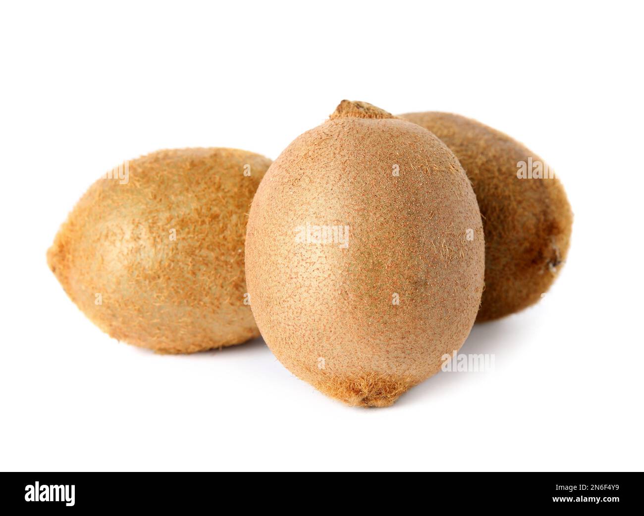 Whole fresh ripe kiwis on white background Stock Photo - Alamy