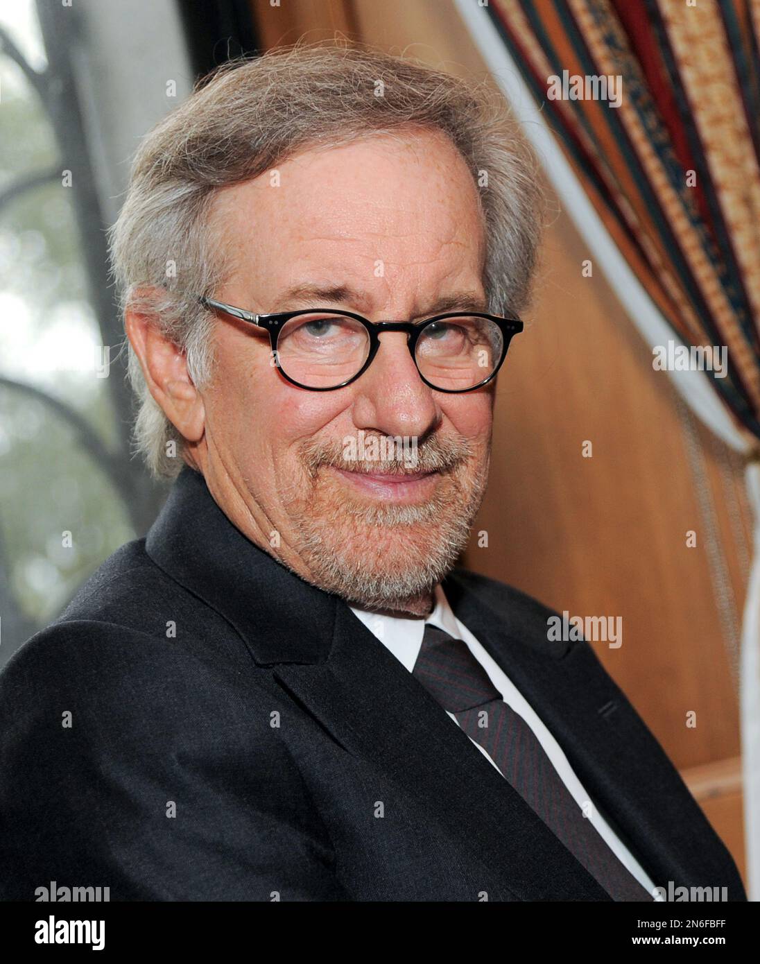Filmmaker Steven Spielberg poses for a portrait at the Museum of ...