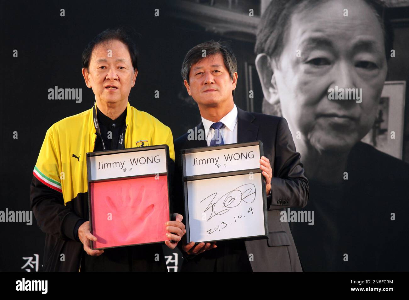 Chinese actor Jimmy Wong Yu, left, and The Busan International Film ...