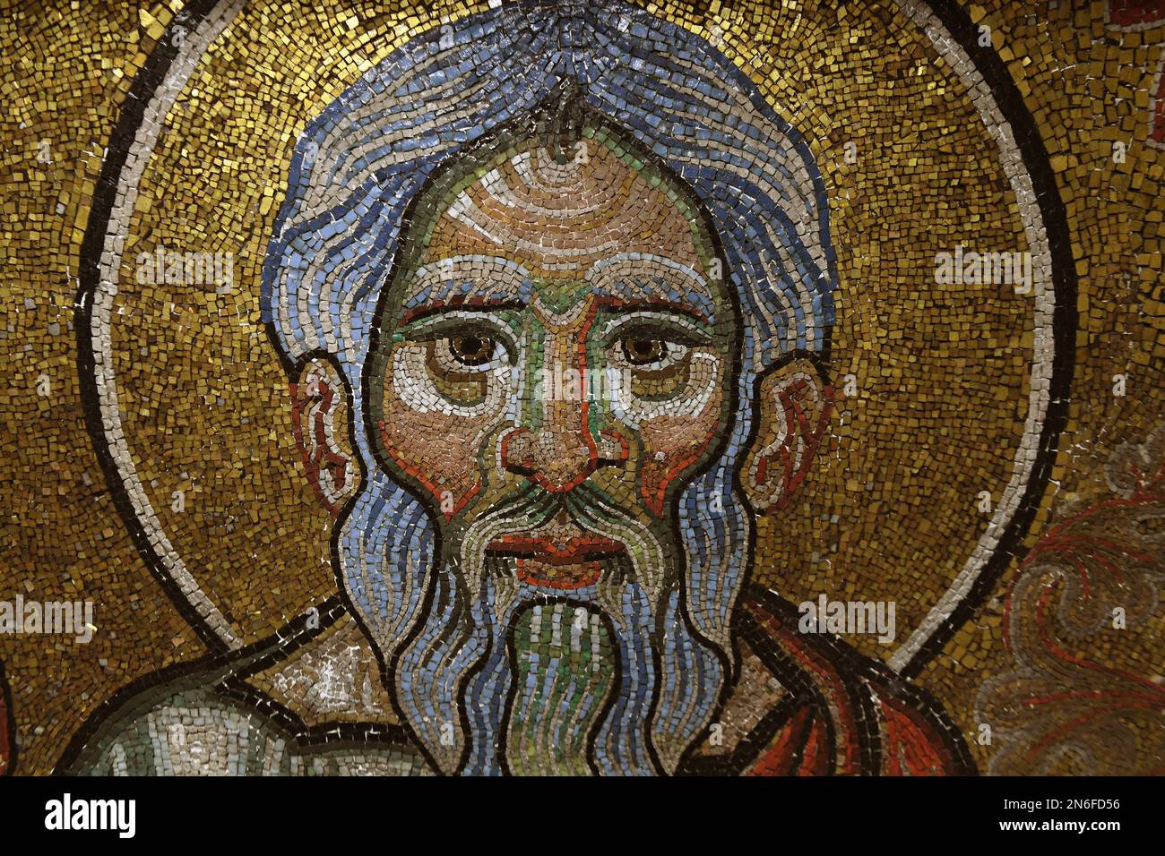 Portrait of a Patriarch in the section of the Resurrection, detail of ...