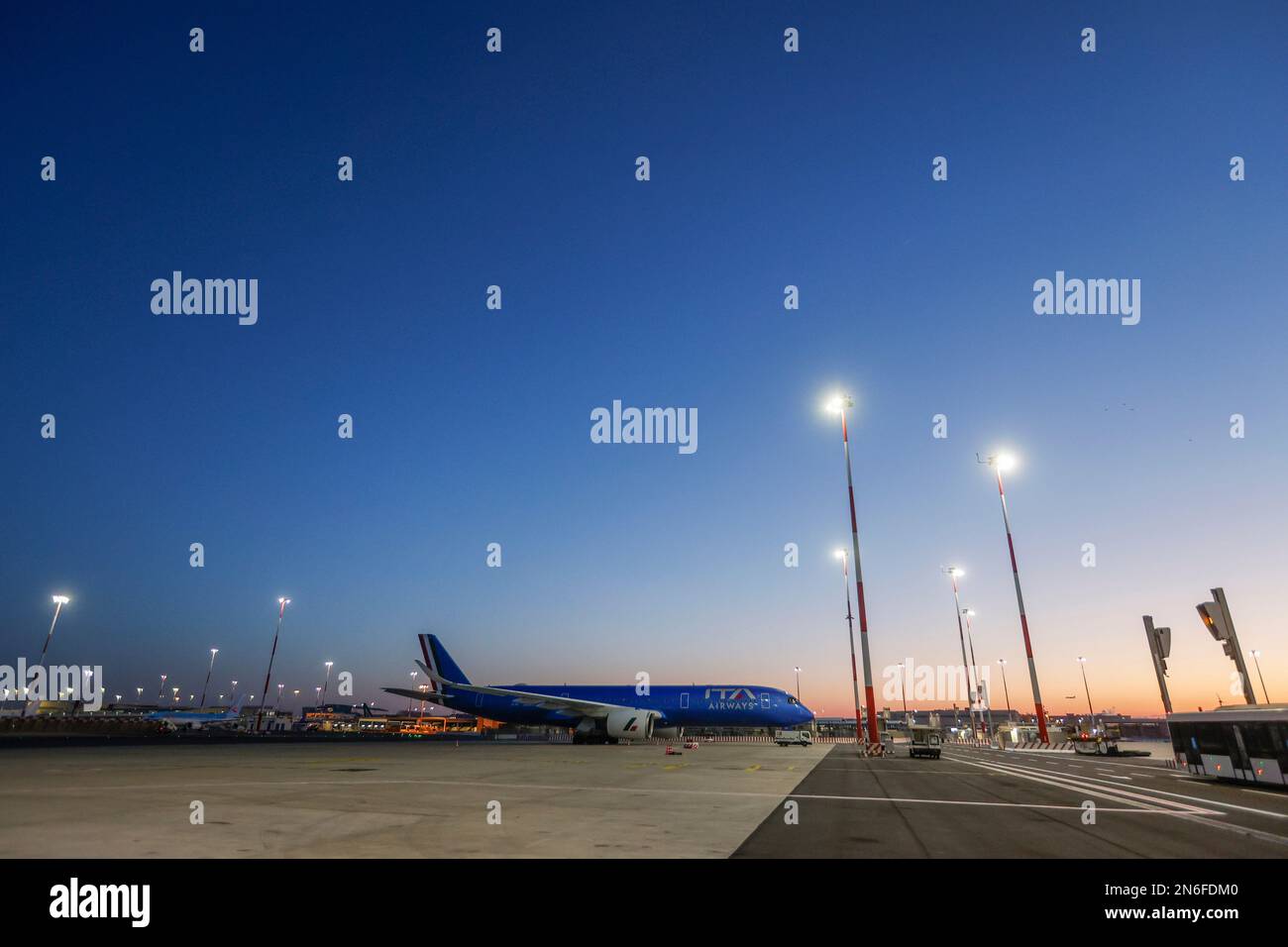 Rome, Italy, January 31, 2023. An aircraft of Italian state-owned flag ...