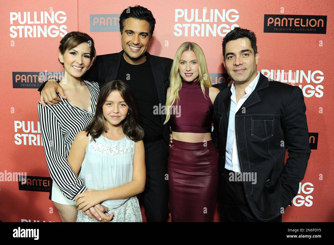 Omar Chaparro, Aurora Paile, Laura Ramsey, Renata Ybarra, Pitipol Ybarra and Jaime Camil arrive ...