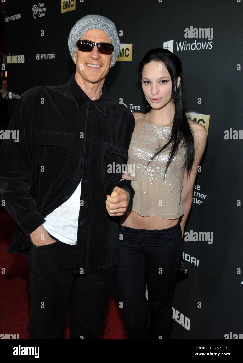 Matthew Modine, left, and Ruby Wylder Modine attend AMC's season 4 ...