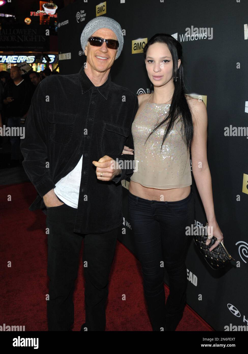 Matthew Modine, left, and Ruby Wylder Modine attend AMC's season 4 ...