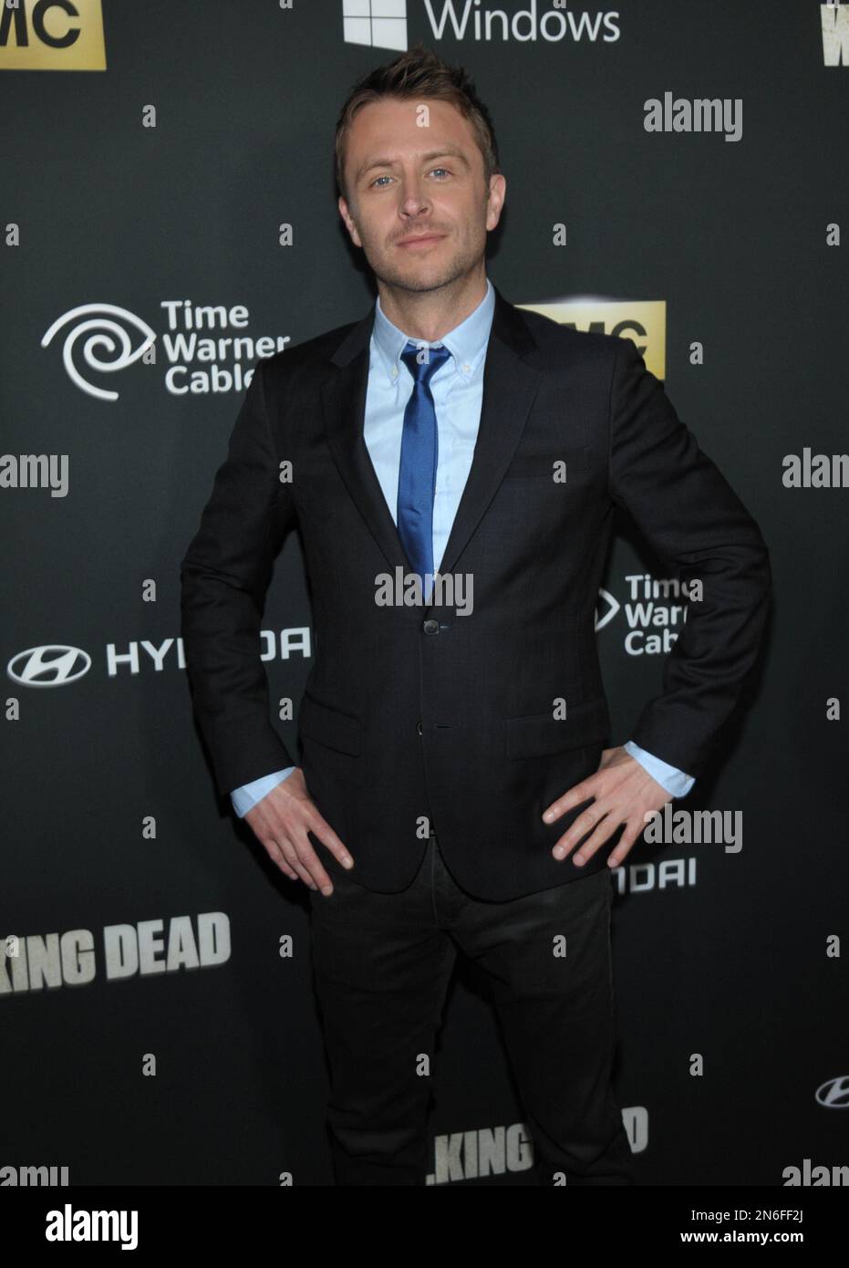 Chris Hardwick attends AMC's season 4 premiere of "The Walking Dead" at ...