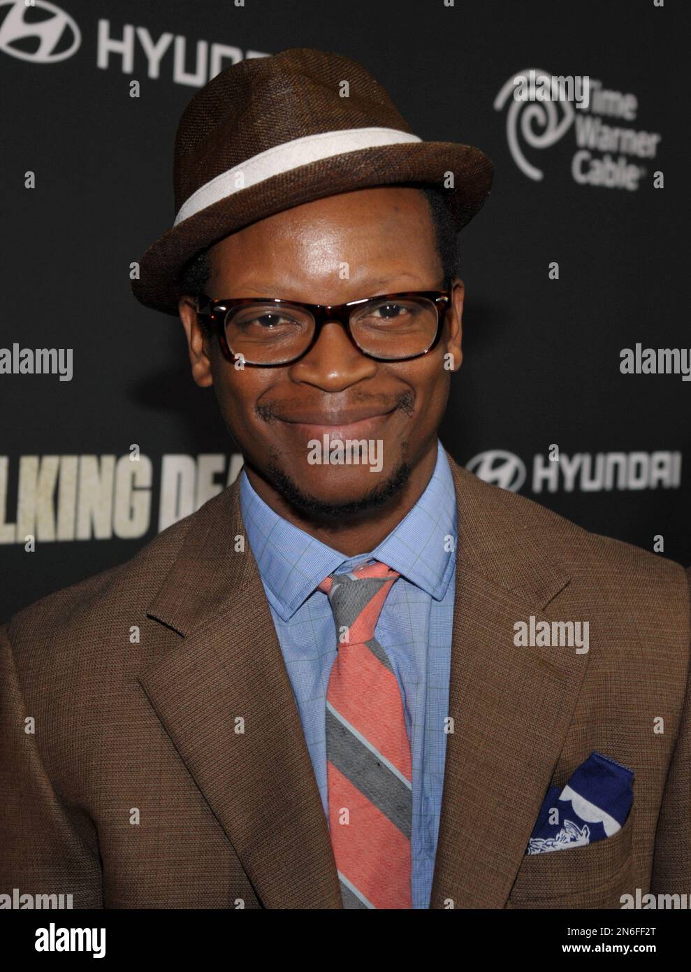 Lawrence Gilliard Jr. attends AMC's season 4 premiere of "The Walking ...