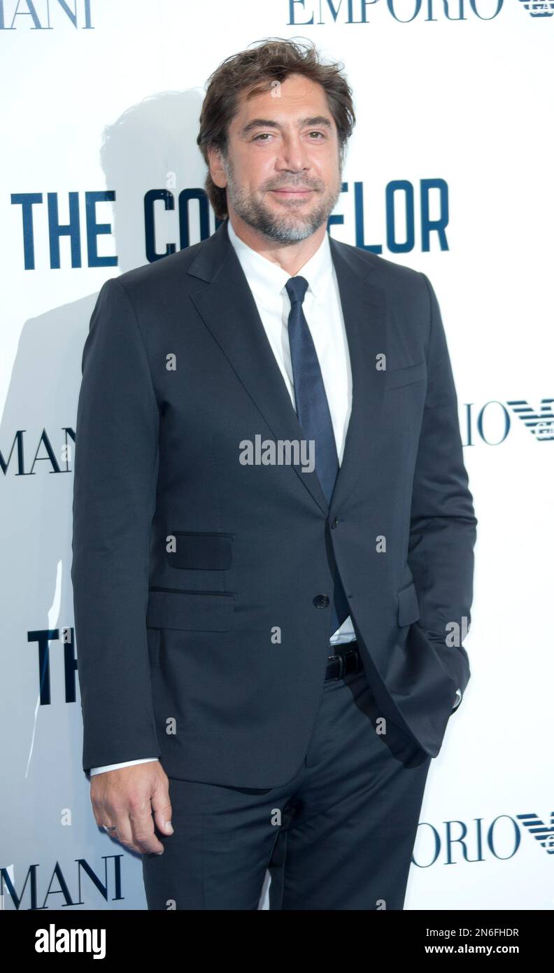 Spanish actor Javier Bardem arrives on the blue carpet for the UK ...