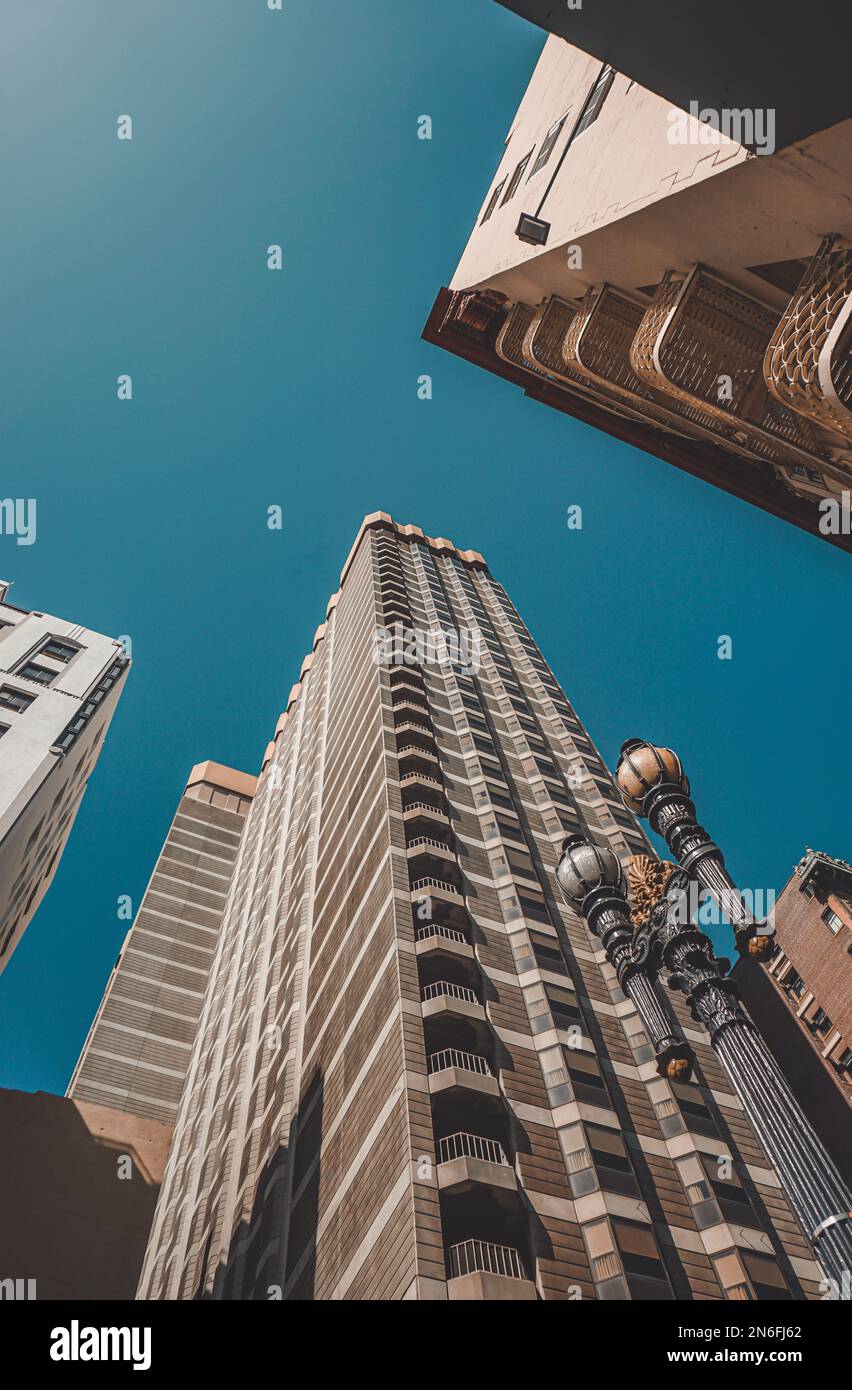 san francisco, CA, USA february 10 2023 Uniquely built buildings in san ...