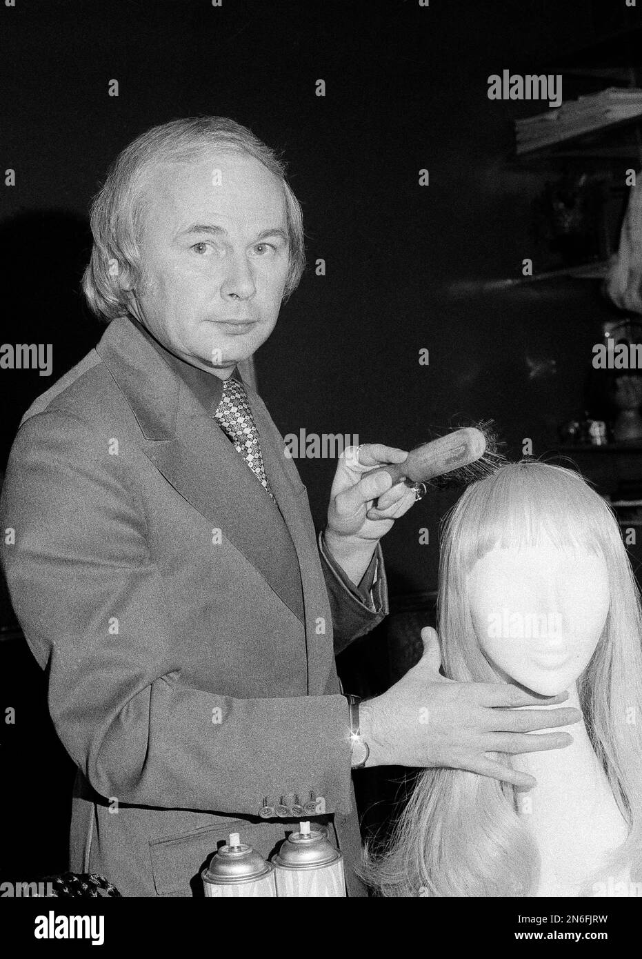 Kenneth Battelle, executive head of Kenneth's hair salon on the East ...