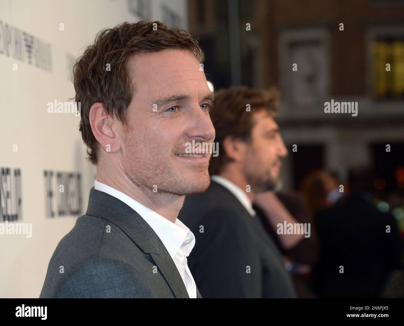 German-Irish actor Michael Fassbender and Spanish actor Javier Bardem ...