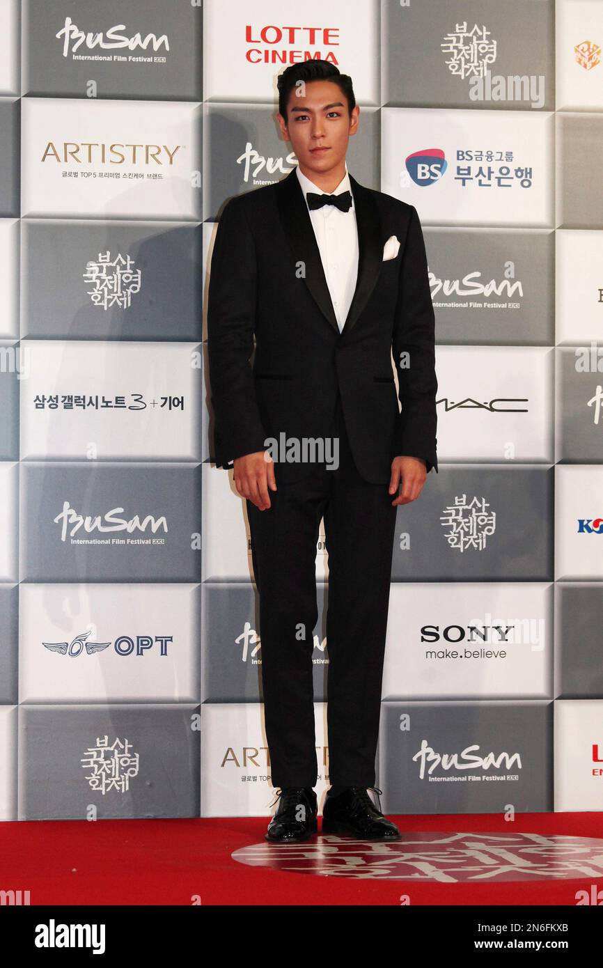South Korean singer and actor Top of K-Pop group Big Bang poses at the ...