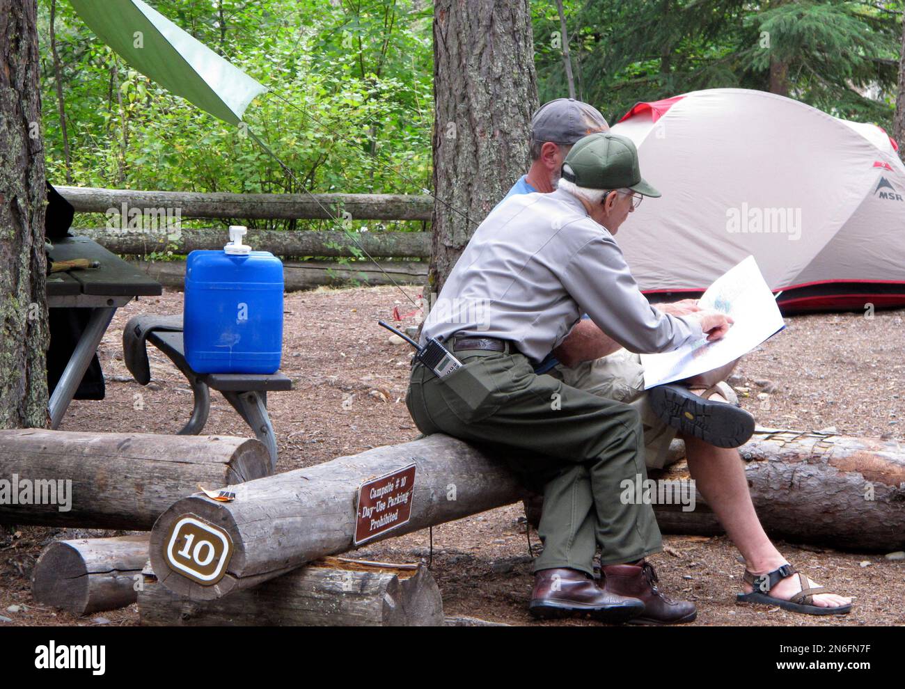 This Sept. 5, 2013 photo shows Lyle Ruterbories pointing out routes on ...