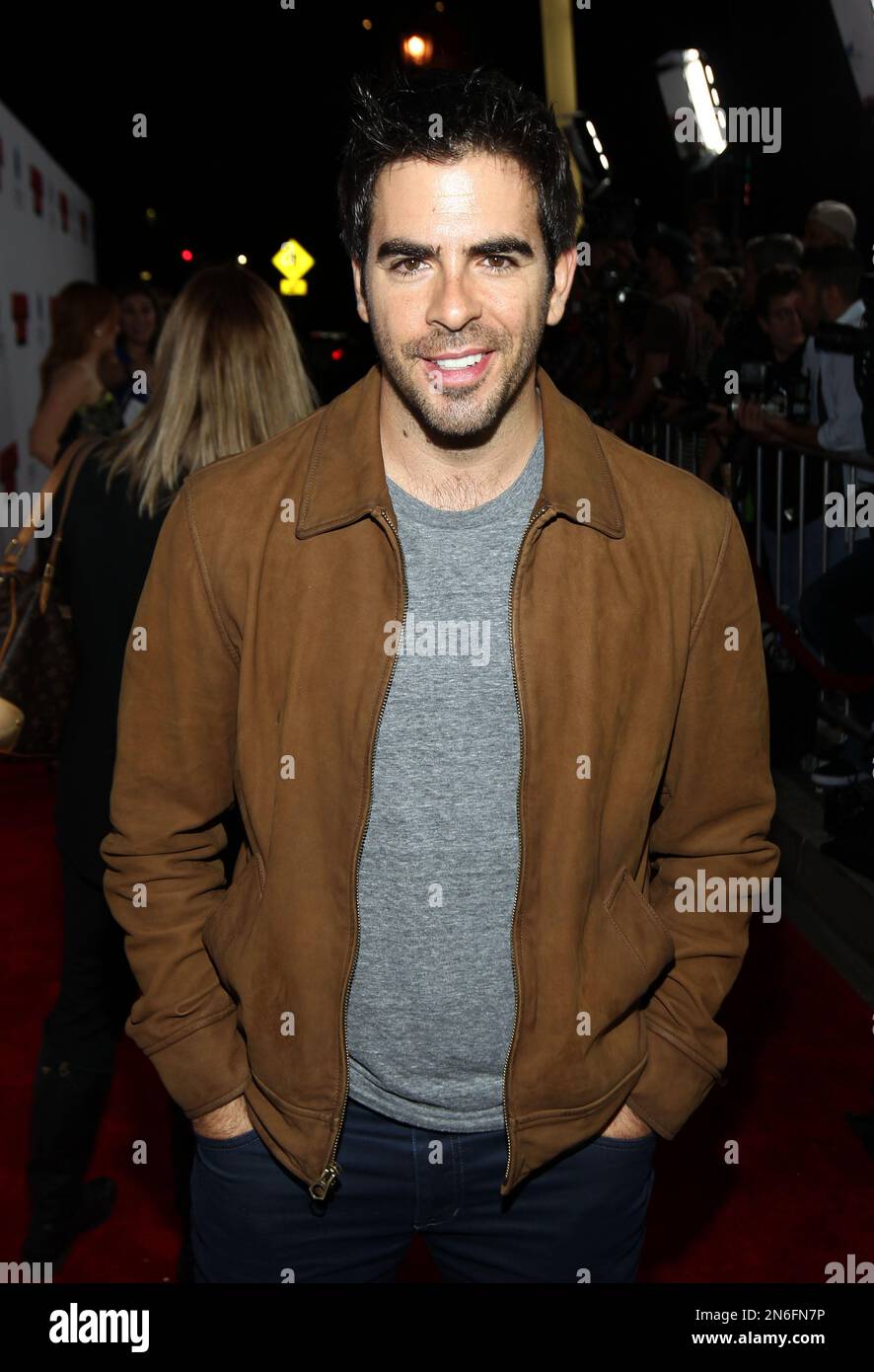Eli Roth arrives on the red carpet of the premiere of "Machete Kills ...