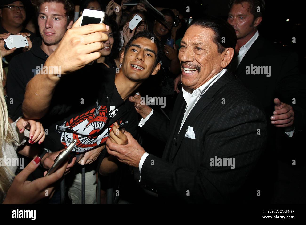 Danny Trejo arrives on the red carpet of the premiere of "Machete Kills ...