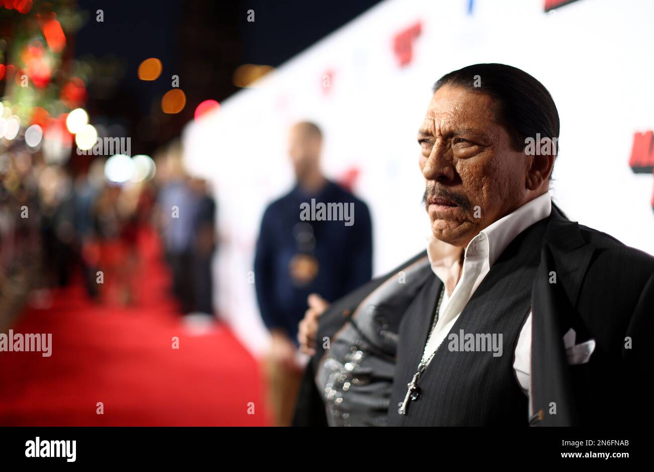 Danny Trejo arrives on the red carpet of the premiere of "Machete Kills ...