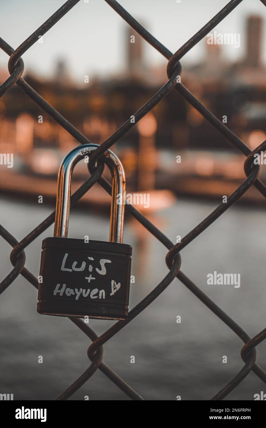 a key lock has been locked Stock Photo - Alamy