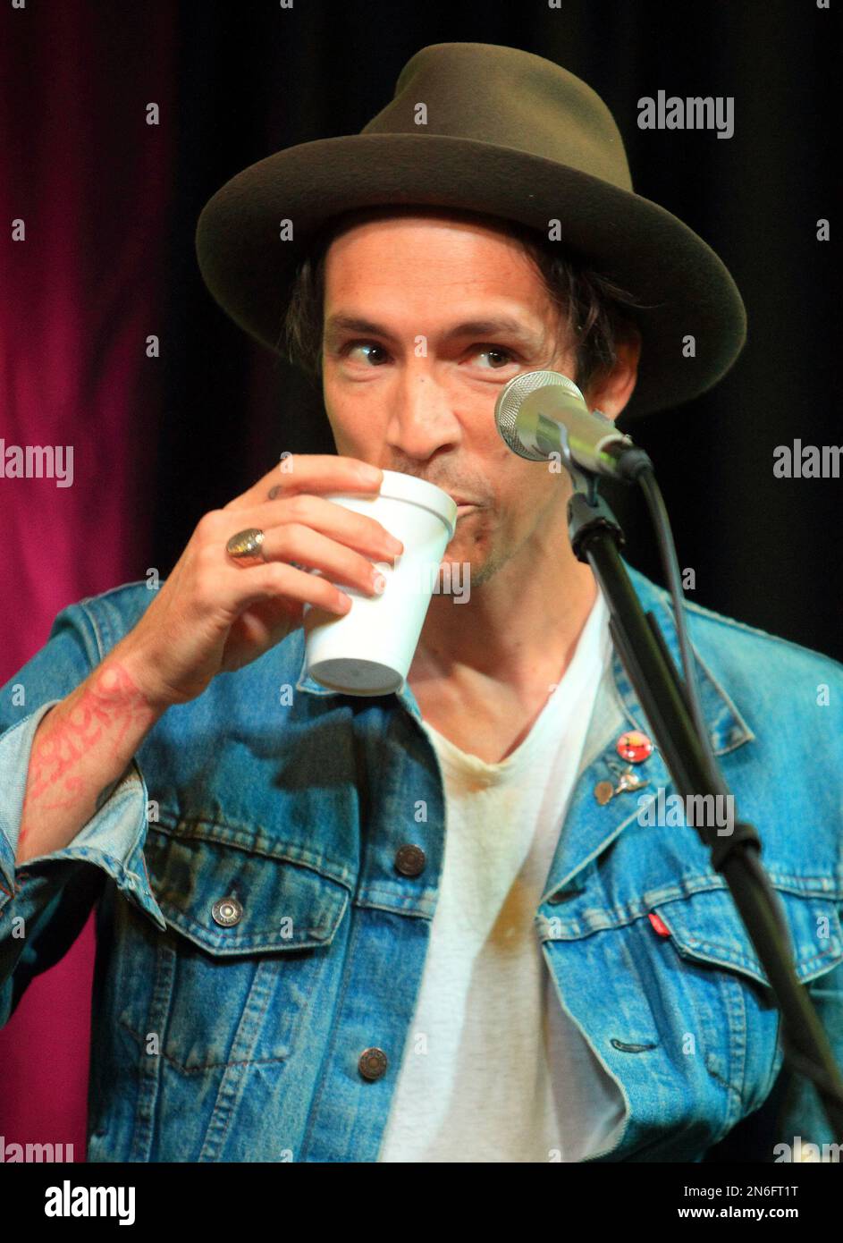 Brandon Boyd of the rock band Incubus performs with Sons of the Sea at ...