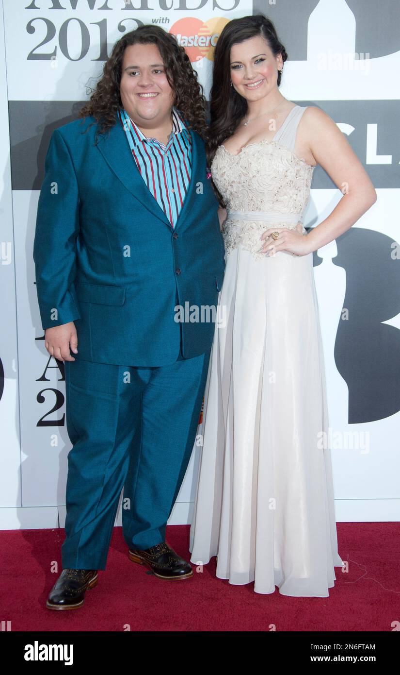 Jonathan Antoine and Charlotte Jaconelli arrive for the Classic BRIT ...