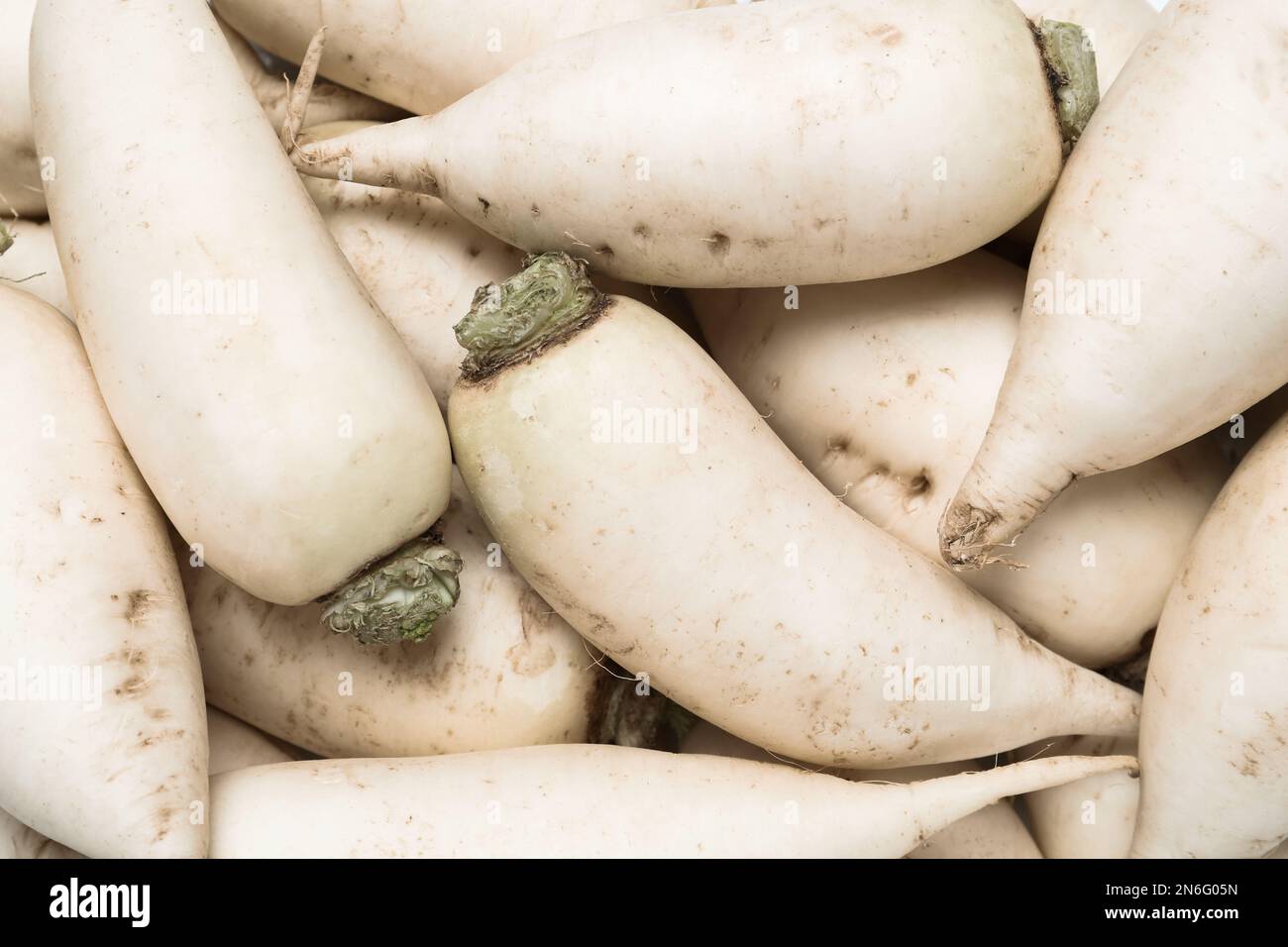 Pile of white turnips as background, top view Stock Photo - Alamy