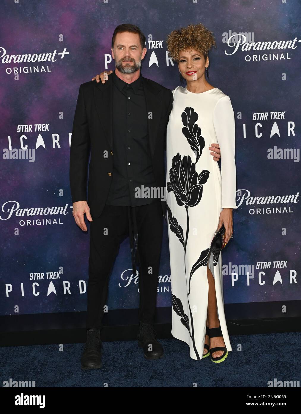 Los Angeles, USA. 09th Feb, 2023. Michelle Hurd & husband Garret ...