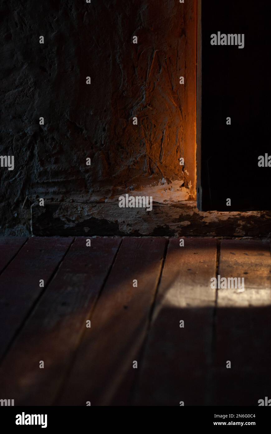 View on sunlight from room with doors Stock Photo - Alamy