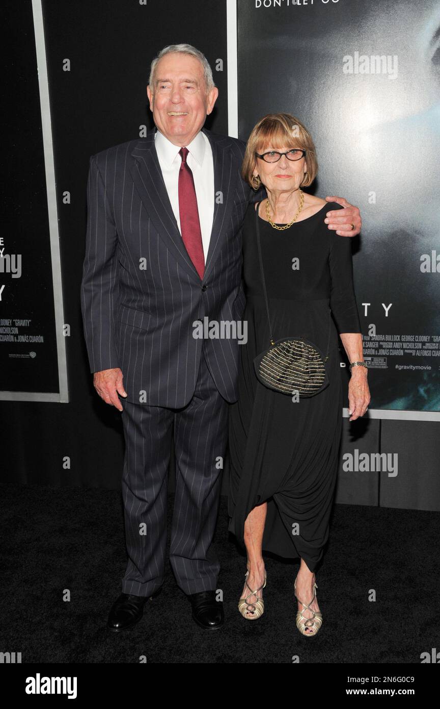 Dan Rather and wife Jean Goebel attend the premiere of "Gravity" at the ...