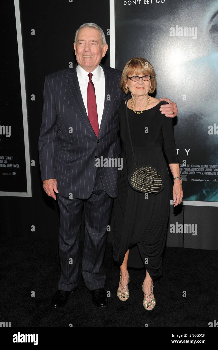 Dan Rather and wife Jean Goebel attend the premiere of "Gravity" at the ...