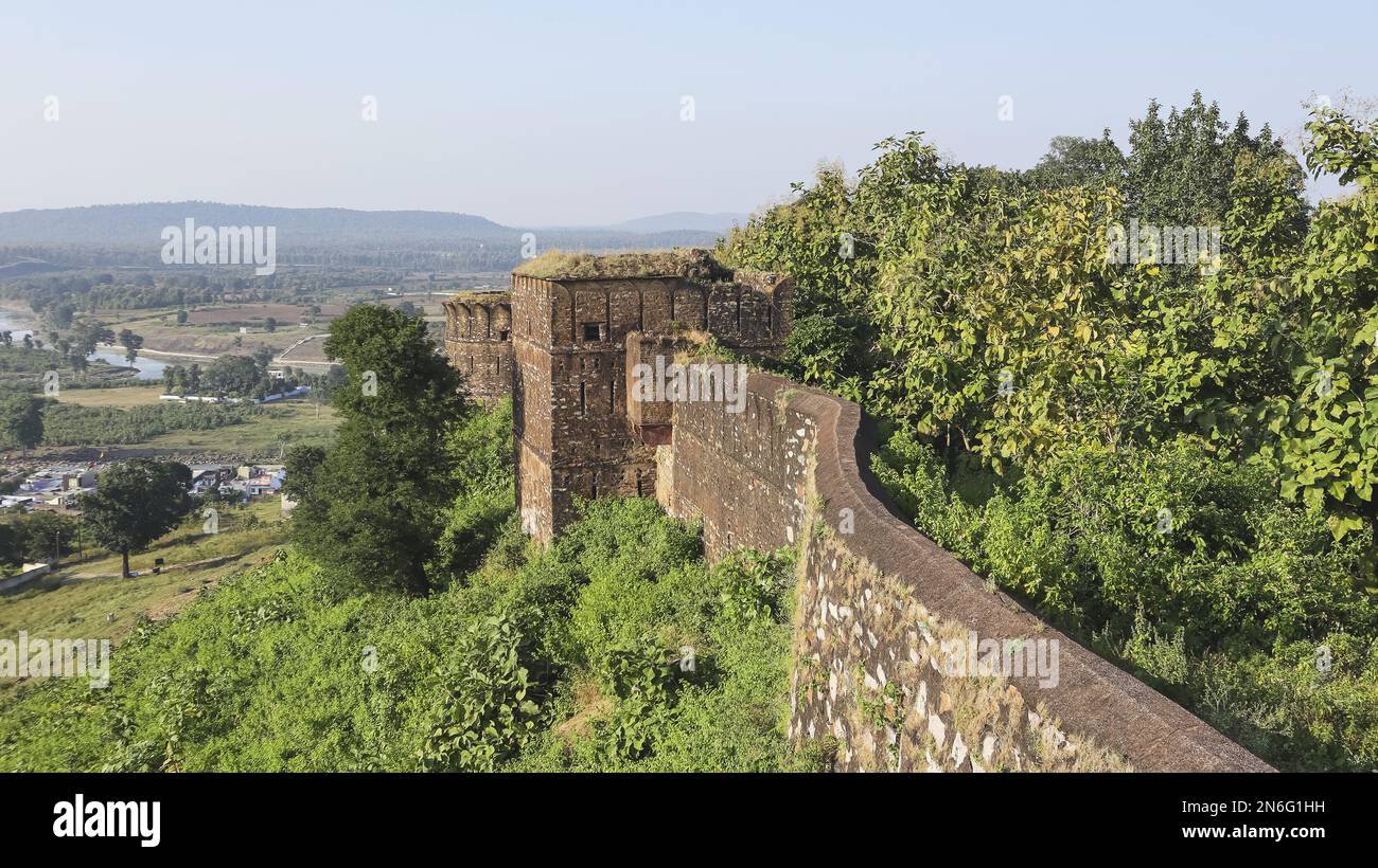 Fortress of Rahatgarh Fort, Sagar, Madhya Pradesh, India Stock Photo ...