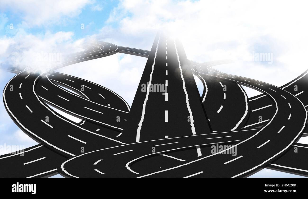 Concept confusion choosing right path hi-res stock photography and ...