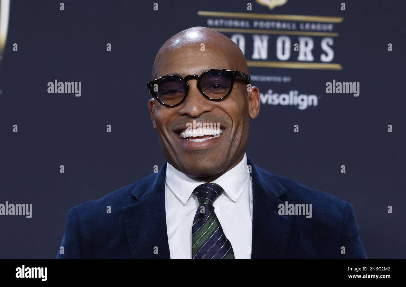 Phoenix, United States. 08th Feb, 2023. Tiki Barber arrives on the red ...