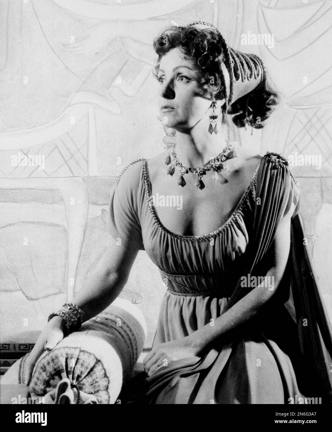 Actress Danielle Darrieux is shown in her role as Olympias, wife of ...