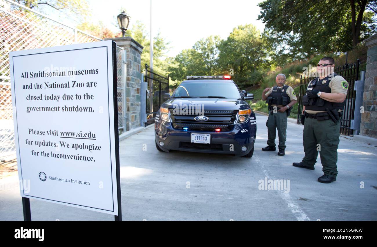 National Zoological Park Police Officers Will Jones, right, and William ...