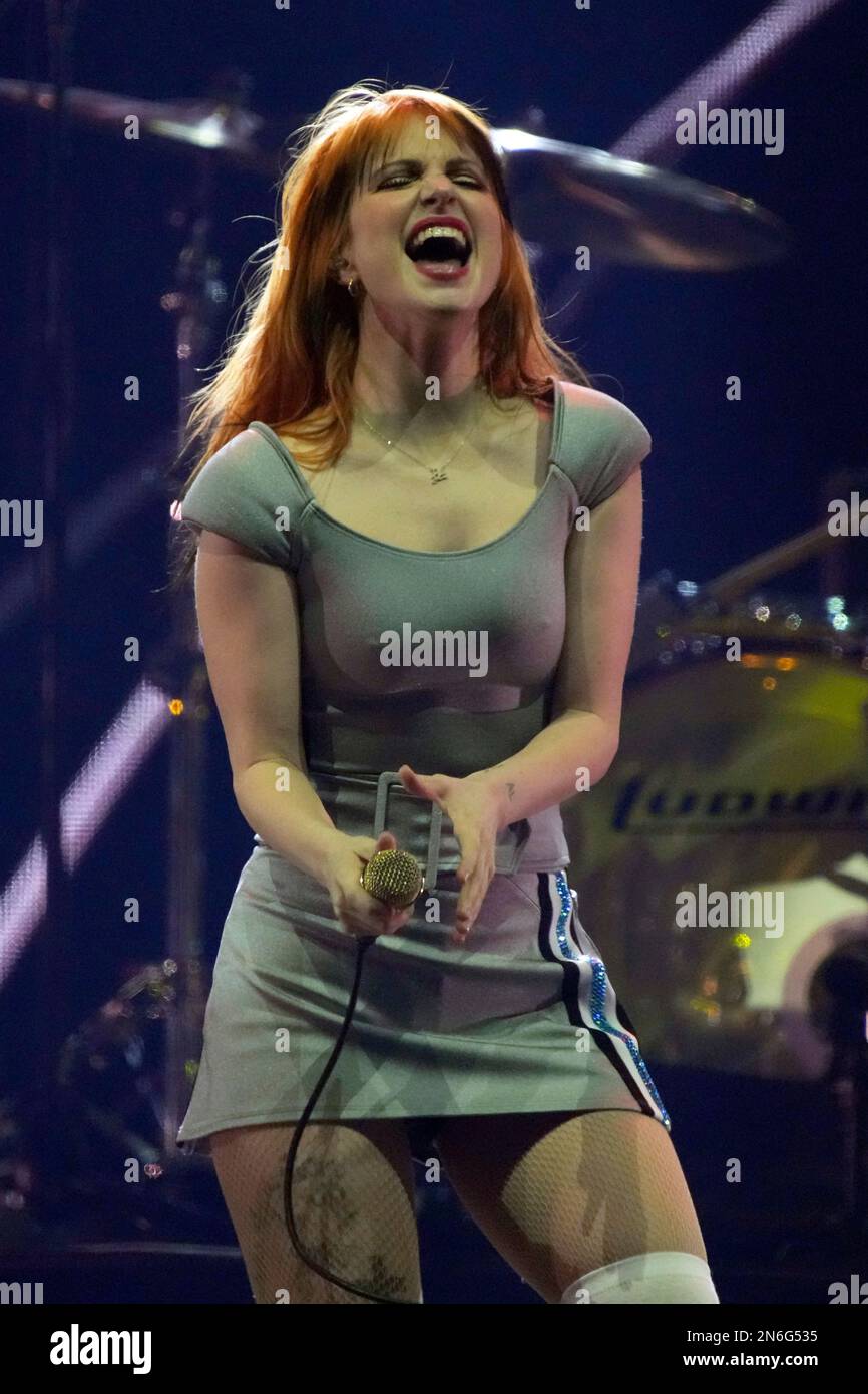 Hayley Williams of Paramore performs at the Bud Light Super Bowl Music ...