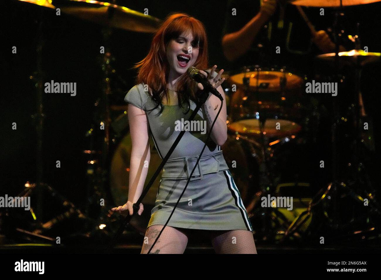 Hayley Williams of Paramore performs at the Bud Light Super Bowl Music ...