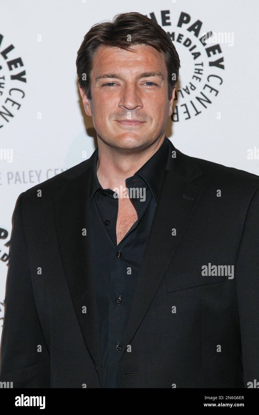 Actor Nathan Fillion arrives at the The Paley Center For Media presents ...