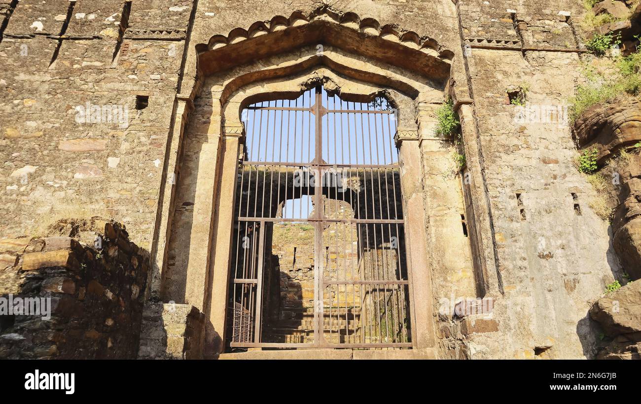 Main Entrance of Rahatgarh Fort, Sagar, Madhya Pradesh, India Stock ...