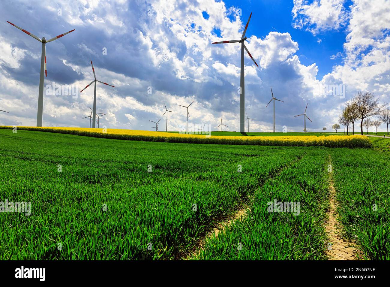 Wind turbine in rural field hi-res stock photography and images - Alamy