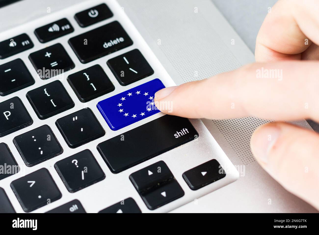 European Union and EU community CE marking concept with sign, symbol ...